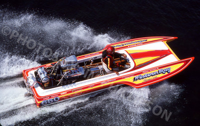 DRAG RACING DRAG BOAT PHOTO TOP FUEL HYDRO KENNY WEST WESTERN MAG ...