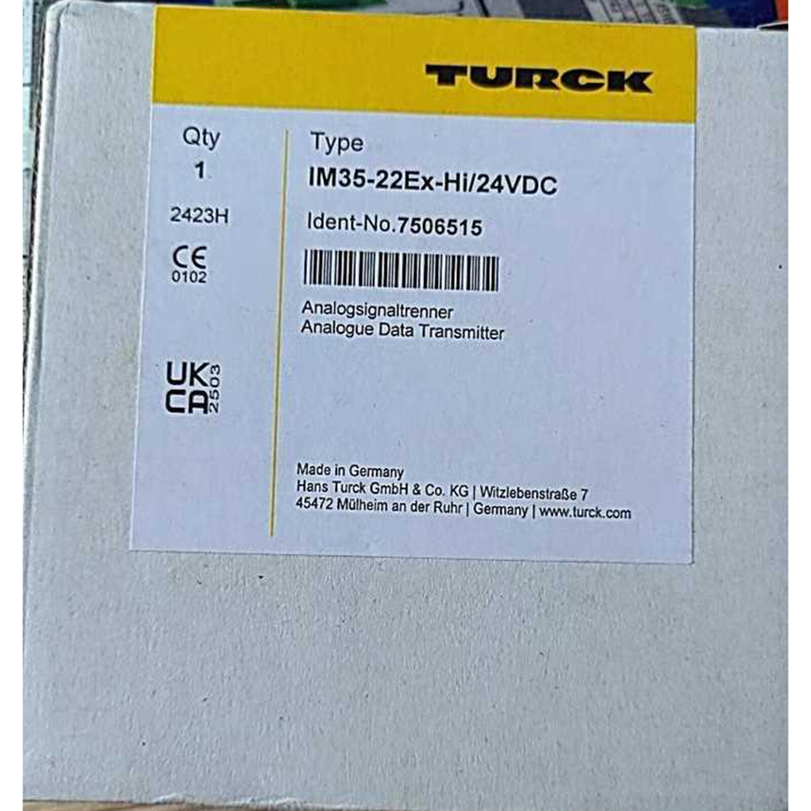 one NEW TURCK IM35-22EX-HI/24VDC 7506515 module Free shipping | eBay