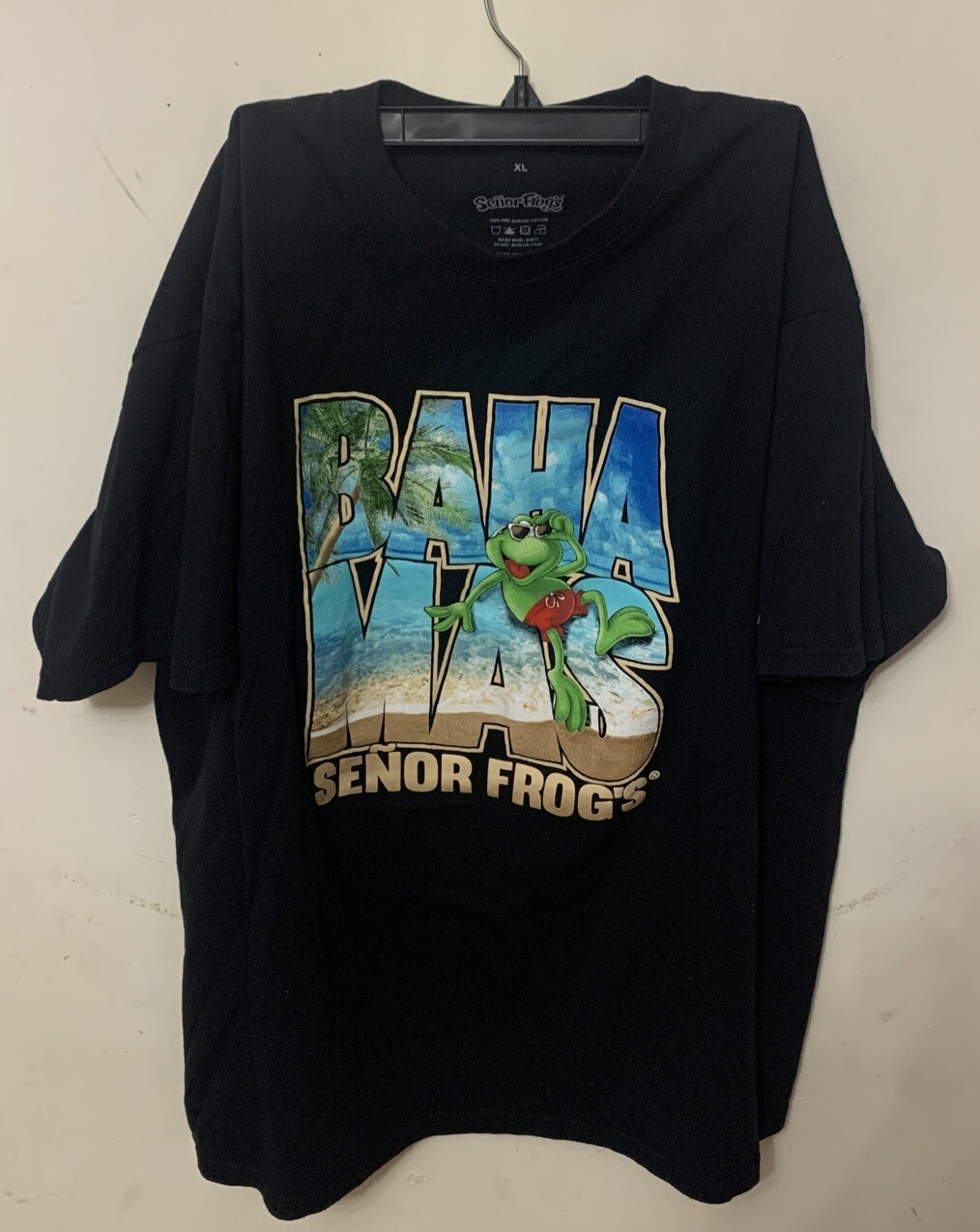 SENOR FROG'S Nassau Bahama’s T Shirt Black Size XL - Gem