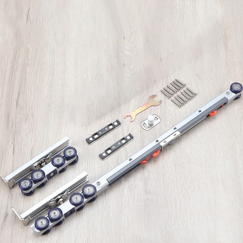 Rueda de riel colgante para puertas de madera fuerte capacidad de carga ...