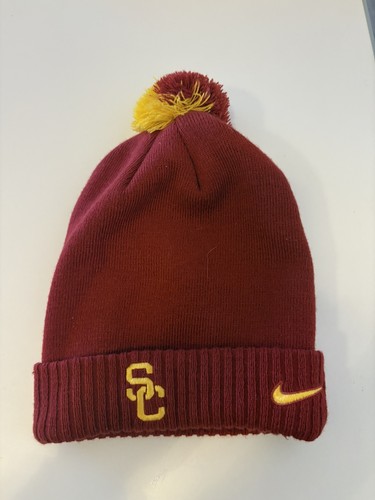 Nike USC Trojans Beanie Hat One Size Red Crimson | eBay