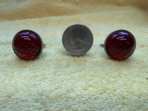 Vintage original Glass License Plate Jewel Reflectors, set of two | eBay