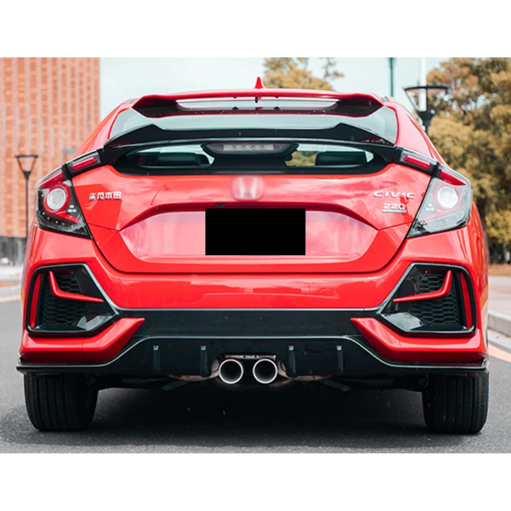 Gloss Black Rear Wing For HATCH HONDA CIVIC 10th Gen (16-21) Sport RS ...