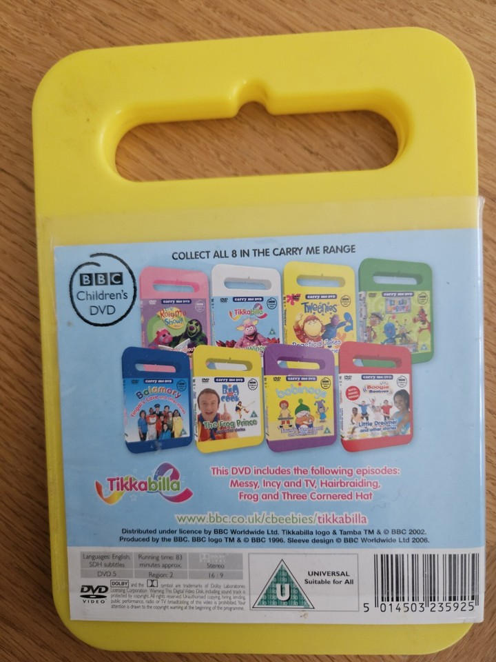 CARRY ME DVD - TIKKABILLA INCY WINCY AND OTHER STORIES DVD KIDS | eBay UK