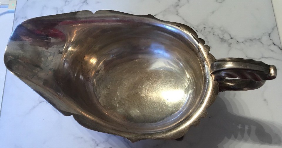 ANTIQUE STERLING SILVER ENGLISH LONDON PETER GUILLE LTD. SAUCE OR GRAVY ...