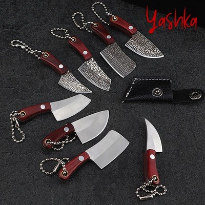 Keychain Knife Mini Hunting Knife Fixed Blade Home Outdoor Tool Pocket ...