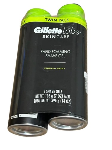 2 Gillette Labs Skin Care Rapid Foaming Shave Gel 7 Oz. 198g 2 Full Size Cans 47400692701| eBay