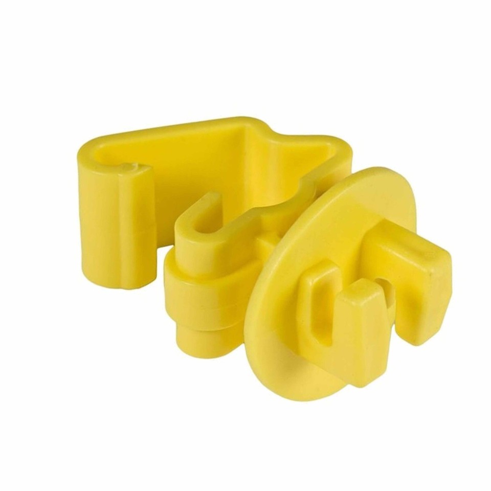 50pk I-2 Yellow Pinlock Insulators Power Wizard Electric Fencing | eBay