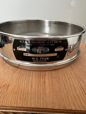W.S. TYLER 8" Standard Test Sieve, All Stainless, No. 100 | eBay
