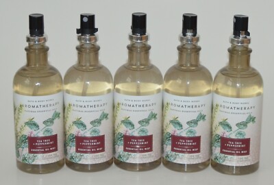 5 BATH & BODY WORKS AROMATHERAPY TEA TREE PEPPERMINT ESSENTIAL OIL MIST ...