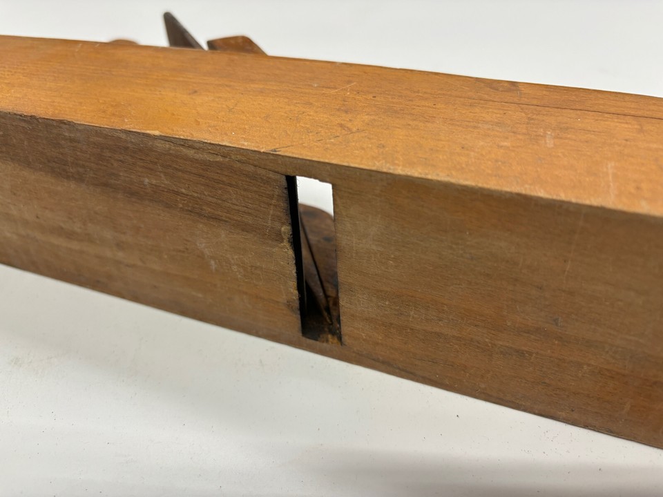 Vintage Sandusky Tool Co 22" Wood Block Woodworking 3" Blade Carpentry ...