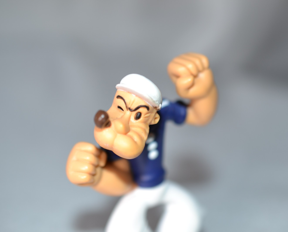 Vintage 2005 Popeye The Sailor Man Action Figure 3" | eBay