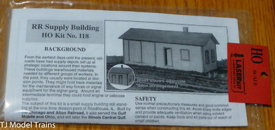 American Model Builders, Inc HO #118 Railroad Supply Building (Laser ...