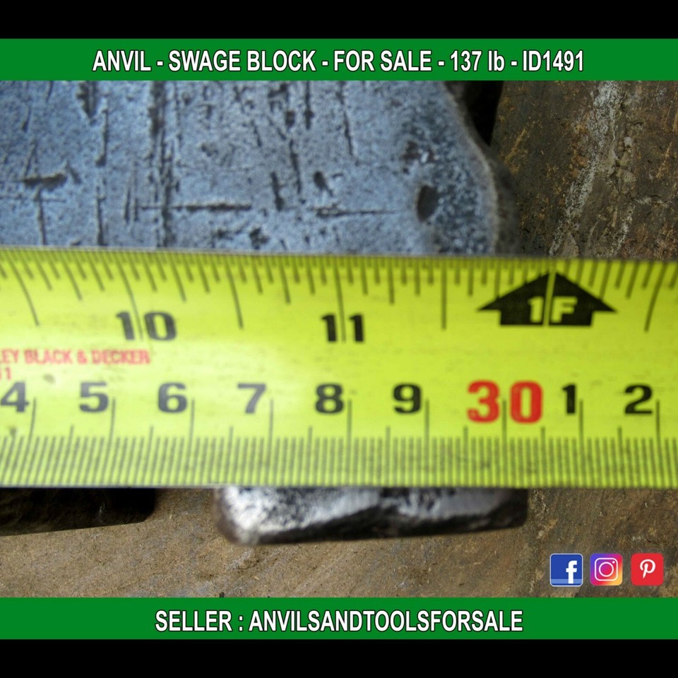 Anvil 137 lb - swage block - ID 1491 | eBay