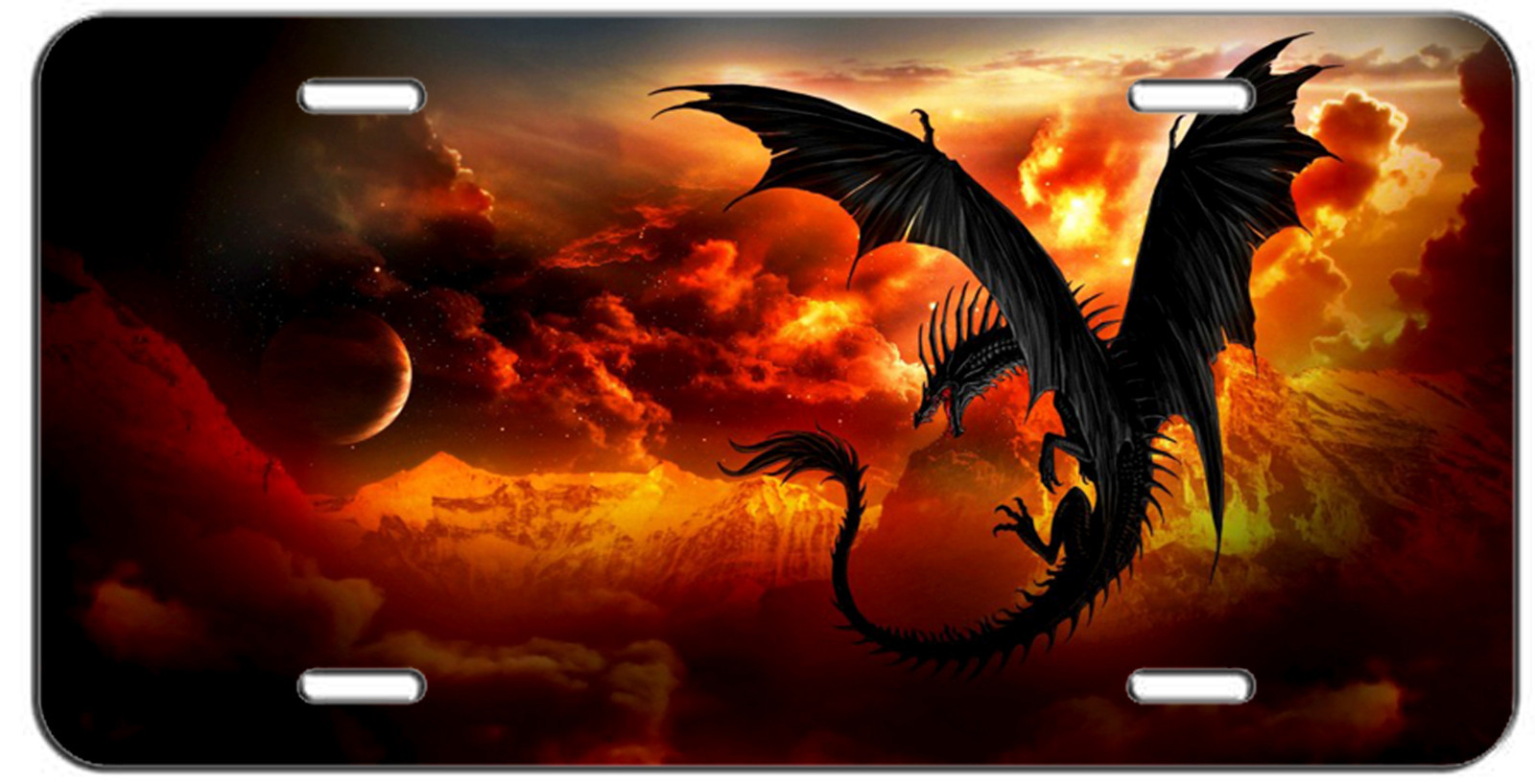 LICENSE PLATE DRAGON IN THE SKY AUTO TAG | eBay