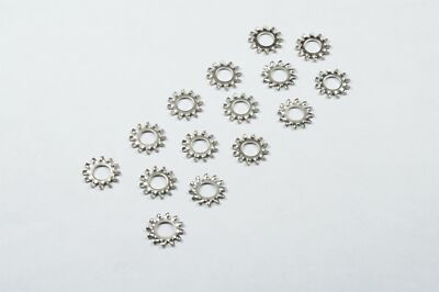 Lot of 15 MS35335-59 MIL #8 Lock Washer Flat External-Tooth Stainless ...