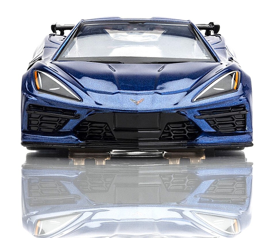 AFX Mega G+ Chevy Corvette C8 Blue Metallic HO Slot Car #22094 FREE ...