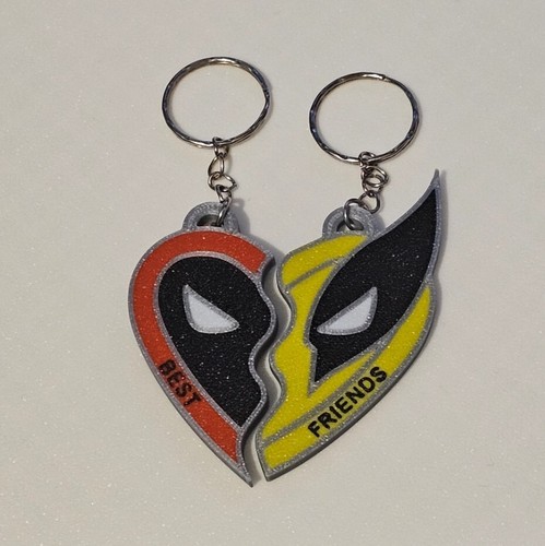 Deadpool and Wolverine Best Friends Keychains. 3D Printed | eBay