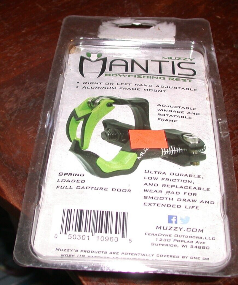 Muzzy 1099 Mantis Bowfishing Rest Right or Left Hand Adjustable New | eBay