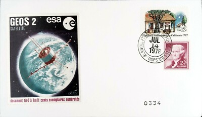 USA SATELLITE GEOS 2 1978 COVER COSMOS ESPACE Lollini (1145) | eBay