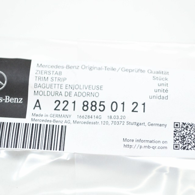 Genuine Mercedes-Benz S Class W221 Front Bumper Left Trim Strip ...