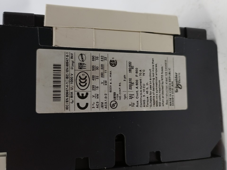 TELEMECANIQUE LC1D50 Contactor (LP1 D5011) 230VAC | eBay