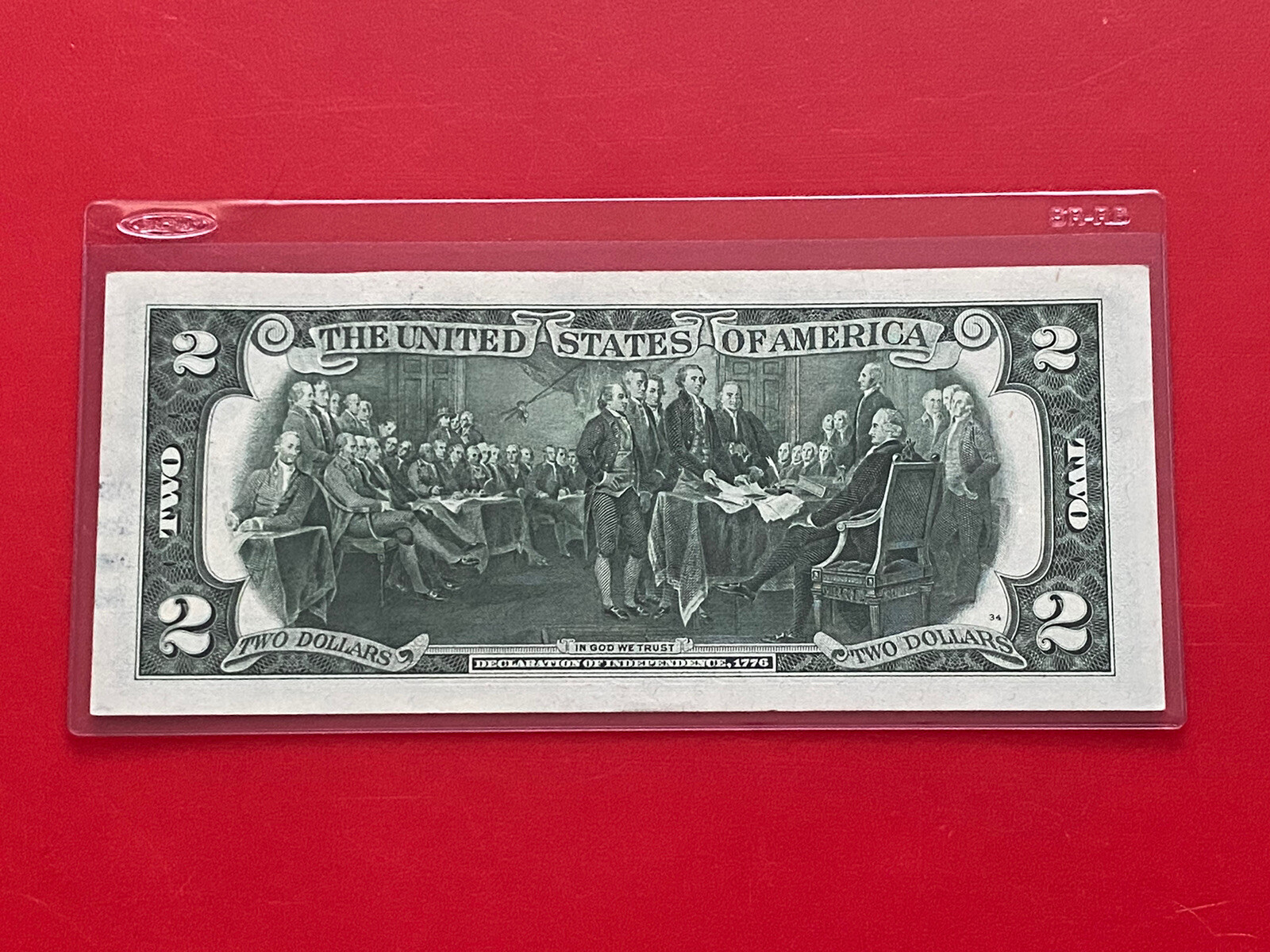 US 2 Dollar Bill 1976 ( RICHMOND E ) Lucky Money Note USPS Stamp Cancel ...