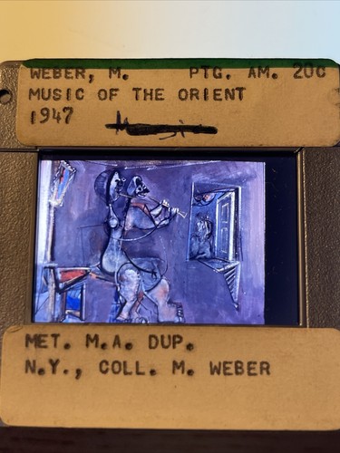 Max Weber “Music Of The Orient” Jewish American Cubist 35mm Art Slide ...