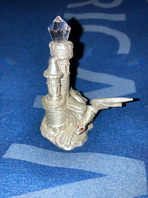 SPOONTIQUES - Castle with Dragon Miniature - pewter with Austrian ...