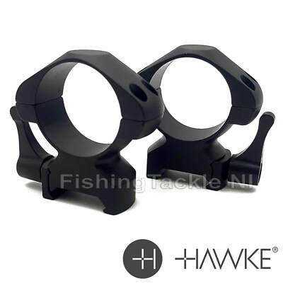 Hawke Precision Quick Release Lever Steel Ring Mounts Weaver Mount ...
