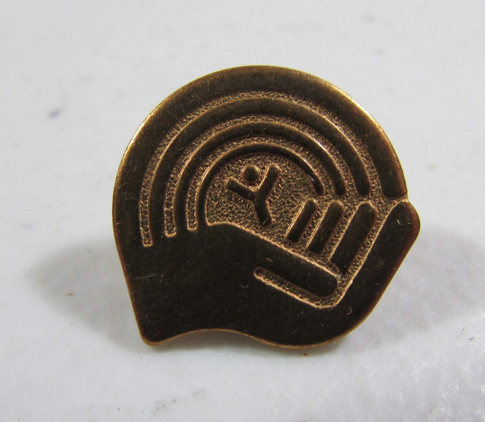 Vintage United Way Gold Tone Union Made AFL CIO USA Small Metal Lapel ...