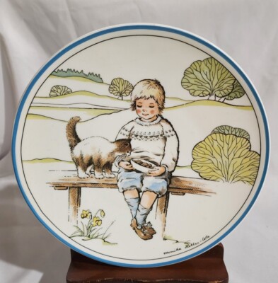 Villeroy & Boch Let’s Be Friends Wall Hanging Plate Boy & Cat ...