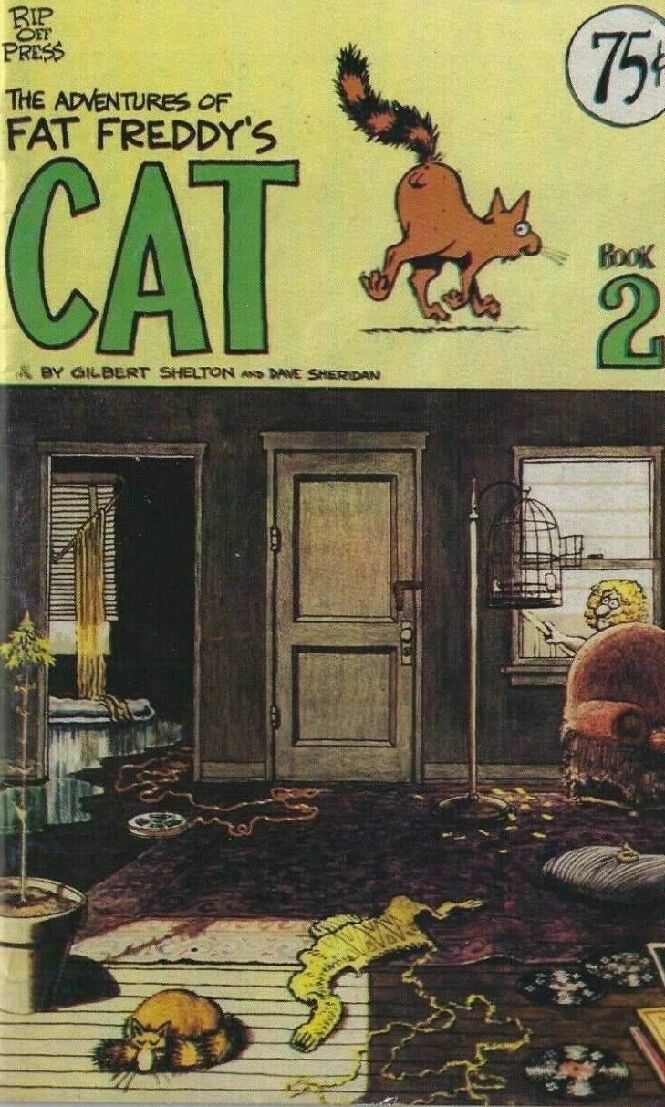 THE ADVENTURES OF FAT FREDDY'S CAT BOOK 2 FEB 1977 DAVE SHERIDAN FREAK ...