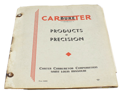 Carter Fuel Pumps Catalog Parts Book ~ 1955 | eBay