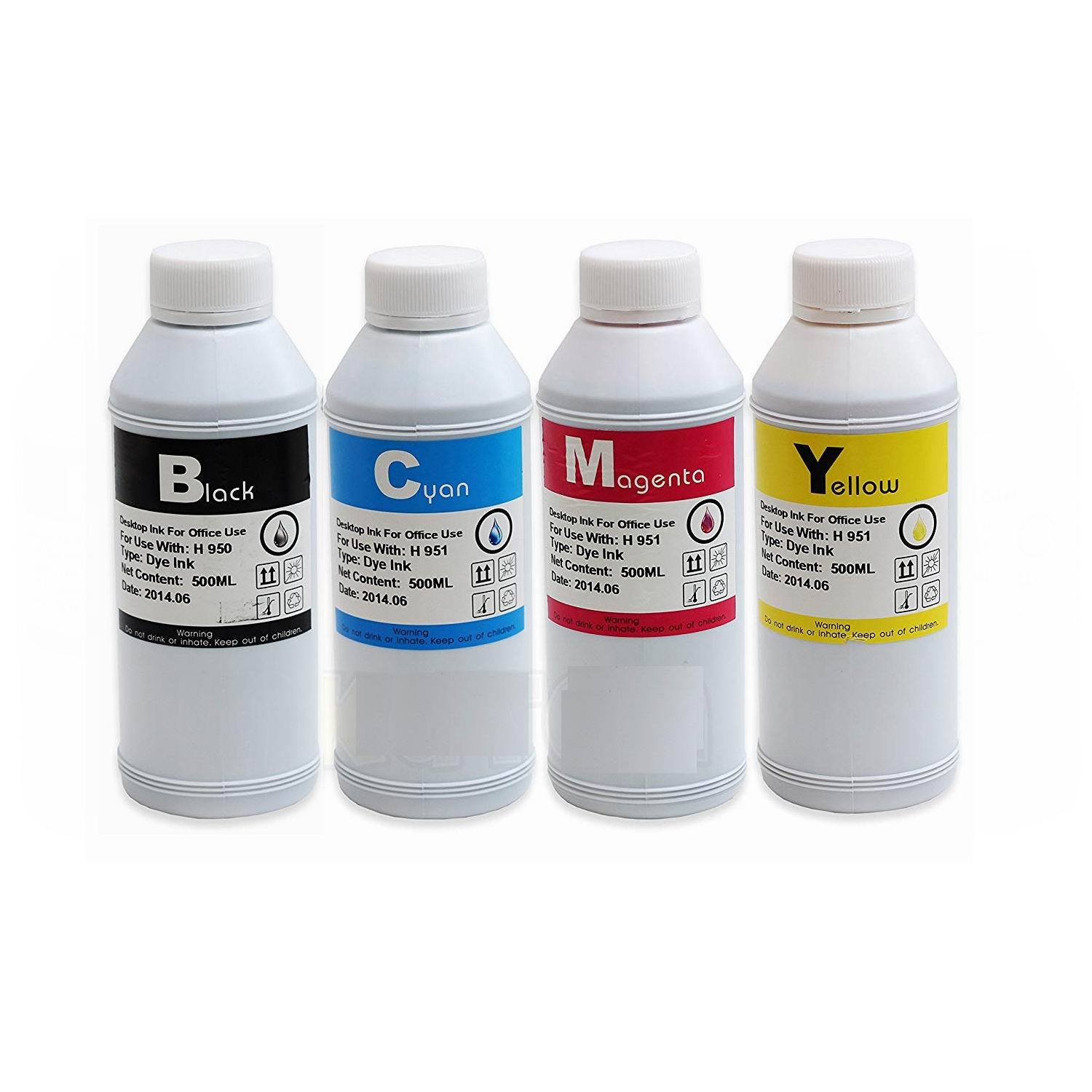 4x500ml Bulk Refill ink for Epson 676 XL WP-4520 WP-4540 4020 4530 4590 ...