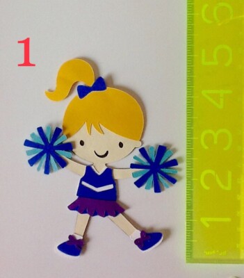 Cricut Cheerleader Girl Die Cut Paper Scrapbook Embellishment | eBay
