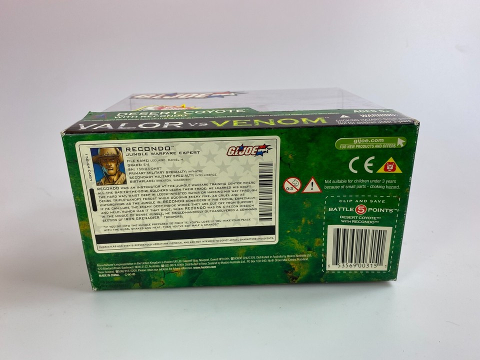 Desert Coyote w/ Recondo GI Joe Valor vs. Venom Vehicle Figure Set New ...