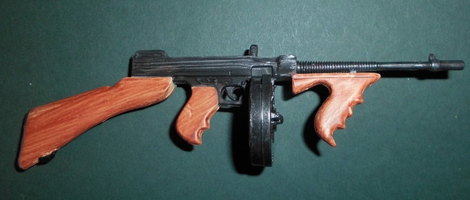 1/6 scale Thompson Tommy Gun M1928 drum Machine Gun for 12" toy action ...