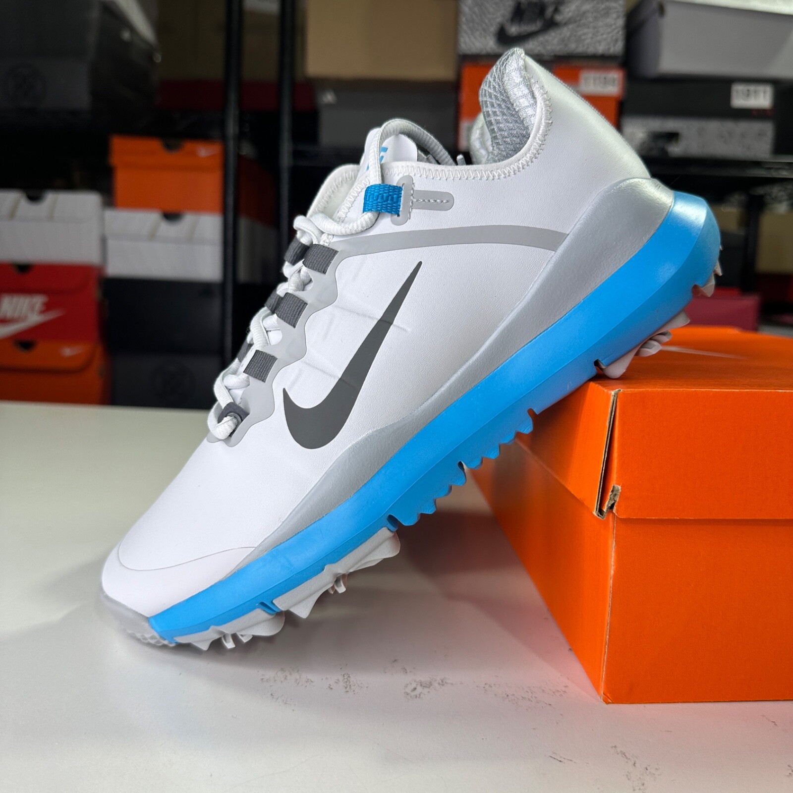 Nike TW '13 Tiger Woods ‘Blue Lightning’ Gray Blue DR5752 001 Mens Size ...