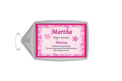 Martha Personalised Name Meaning Keyring | eBay UK