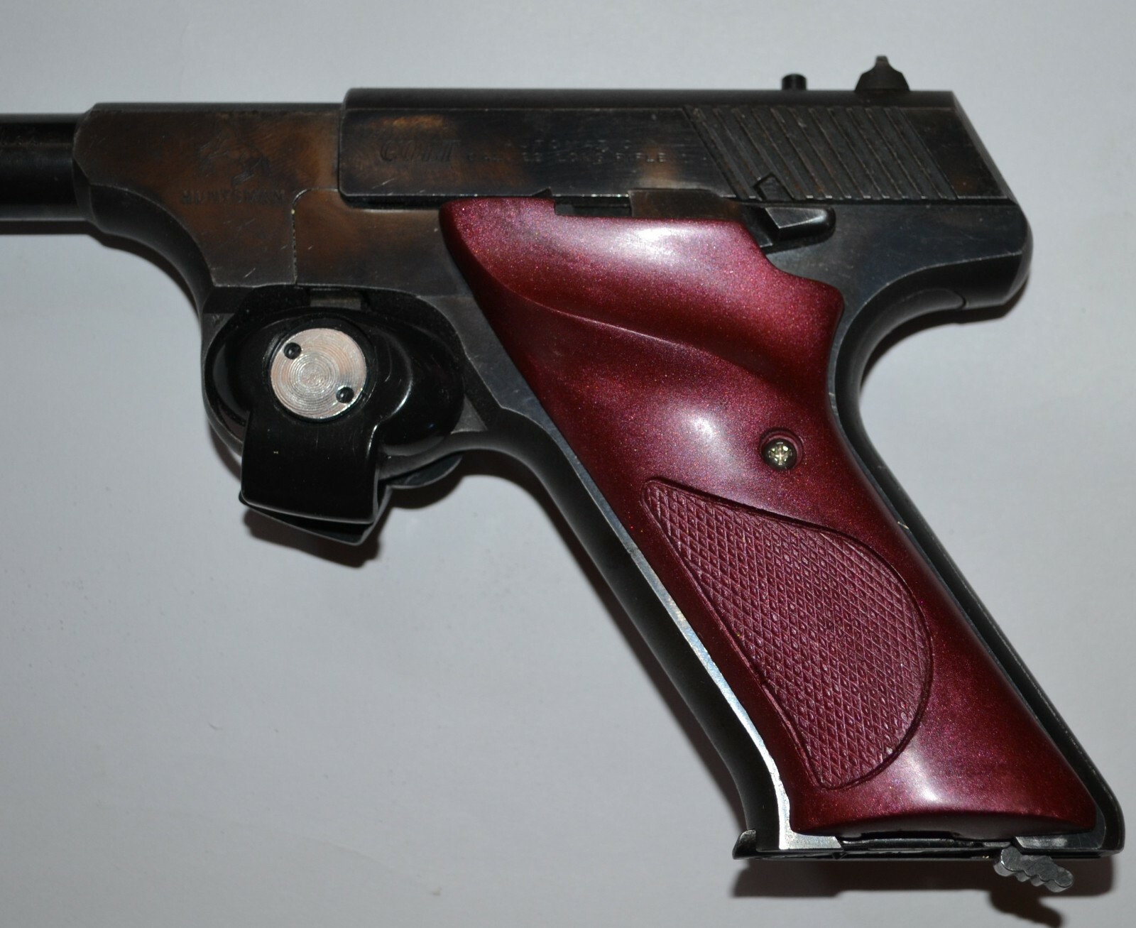 Colt Woodsman Challenger Match Target pistol grips gen3 blue russet ...