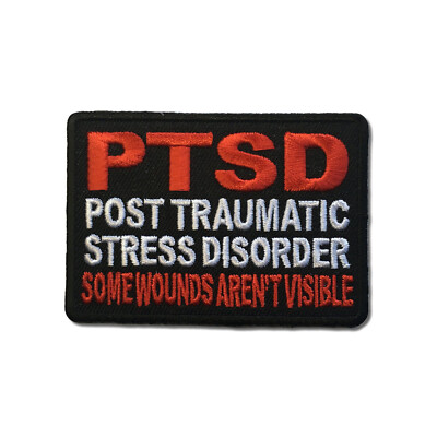 Embroidered PTSD Post Traumatic Stress Disorder Sew or Iron on Patch ...