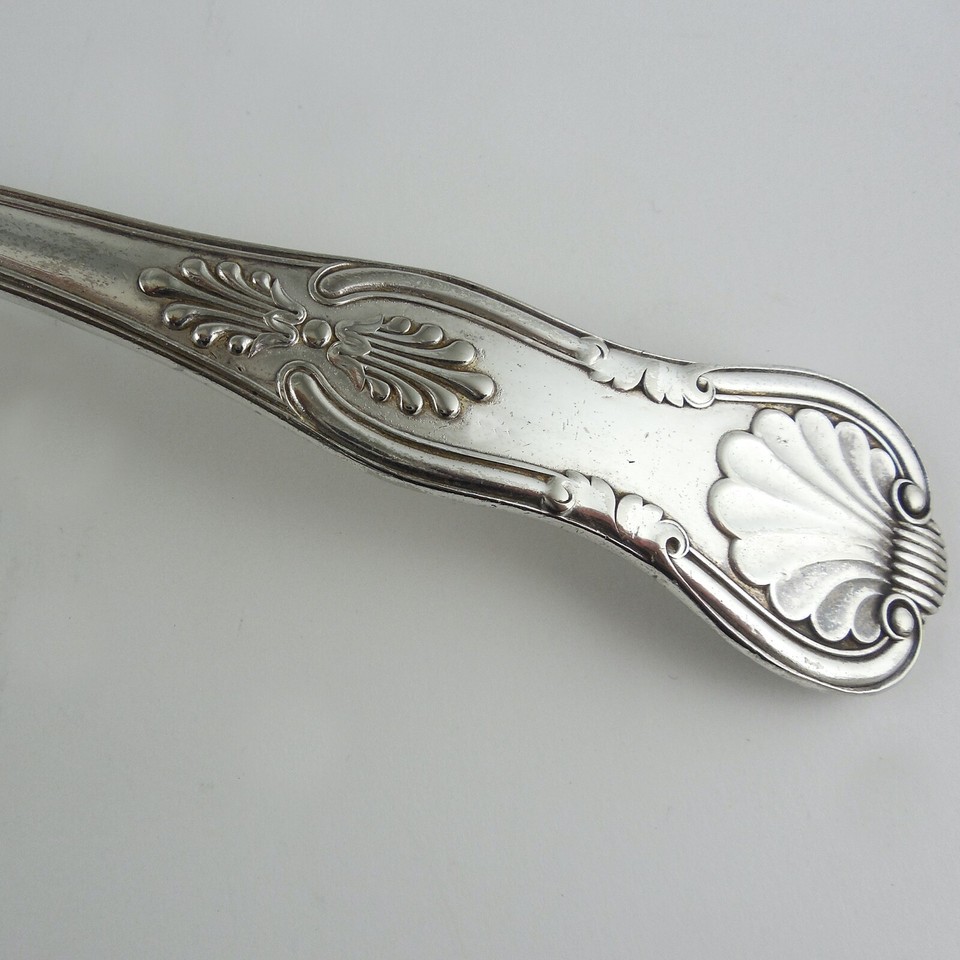 KINGS PATTERN LARGE STUFFING SERVING SPOON - Old Hallmarks SILVER Plate ...