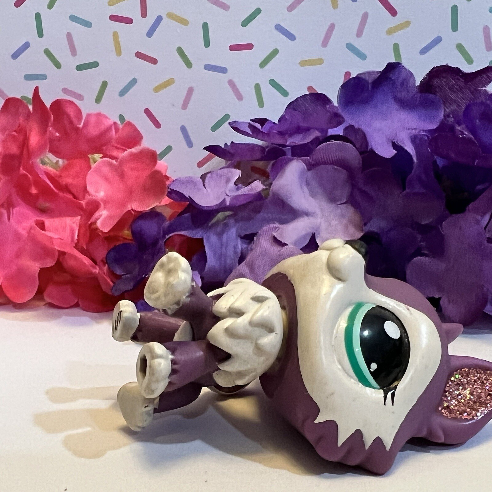 Authentic Littlest Pet Shop LPS 2297 Glitter Sparkle Husky Dog Wolf ...