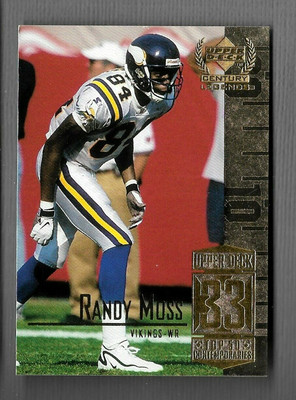RANDY MOSS 1999 UPPER DECK CENTRY LEGENDS INSERT CARD #83 VIKINGS HOF ...