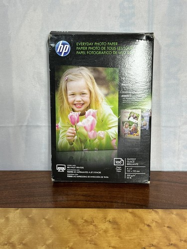 HP Everyday Photo Paper 100 Sheets 4x6 Glossy, Genuine, Sealed | eBay