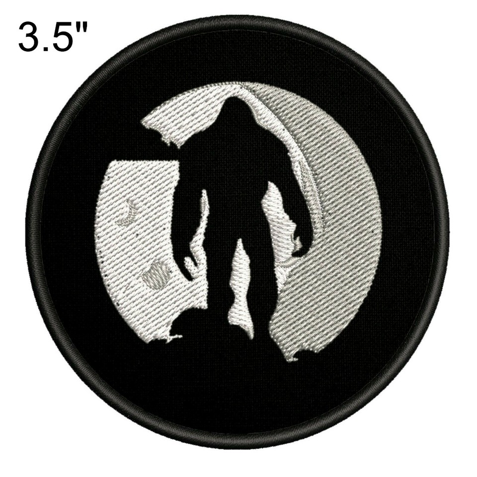 Bigfoot Sasquatch Patch Embroidered Iron-On Applique Sasquatch Myth ...