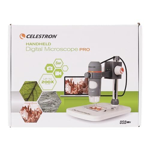 Celestron - 5 MP Digital Microscope Pro - Handheld USB Microscope ...
