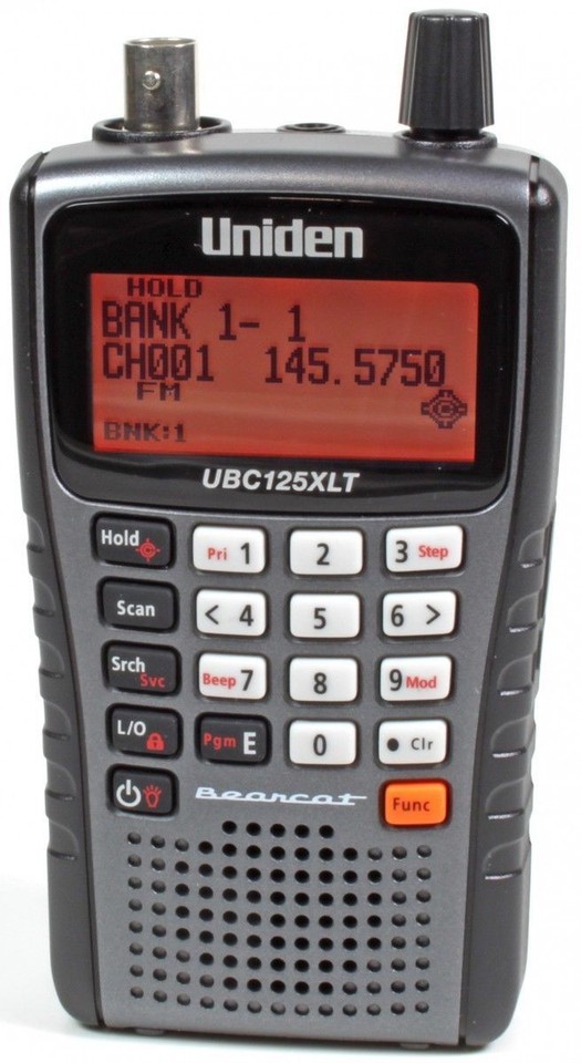 Uniden Bearcat UBC-125-XLT Scanner pre loaded with Military Air Band ...