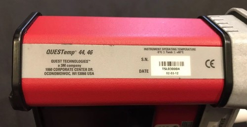 3M Quest TSI - Questemp 46 Heat Stress Monitor - QT46WWB - WBGT ...